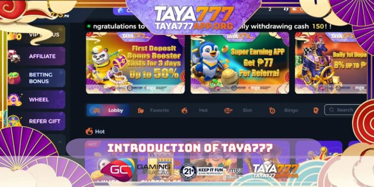 TAYA777 Philippines – Best Online Casino for Pinoy Players